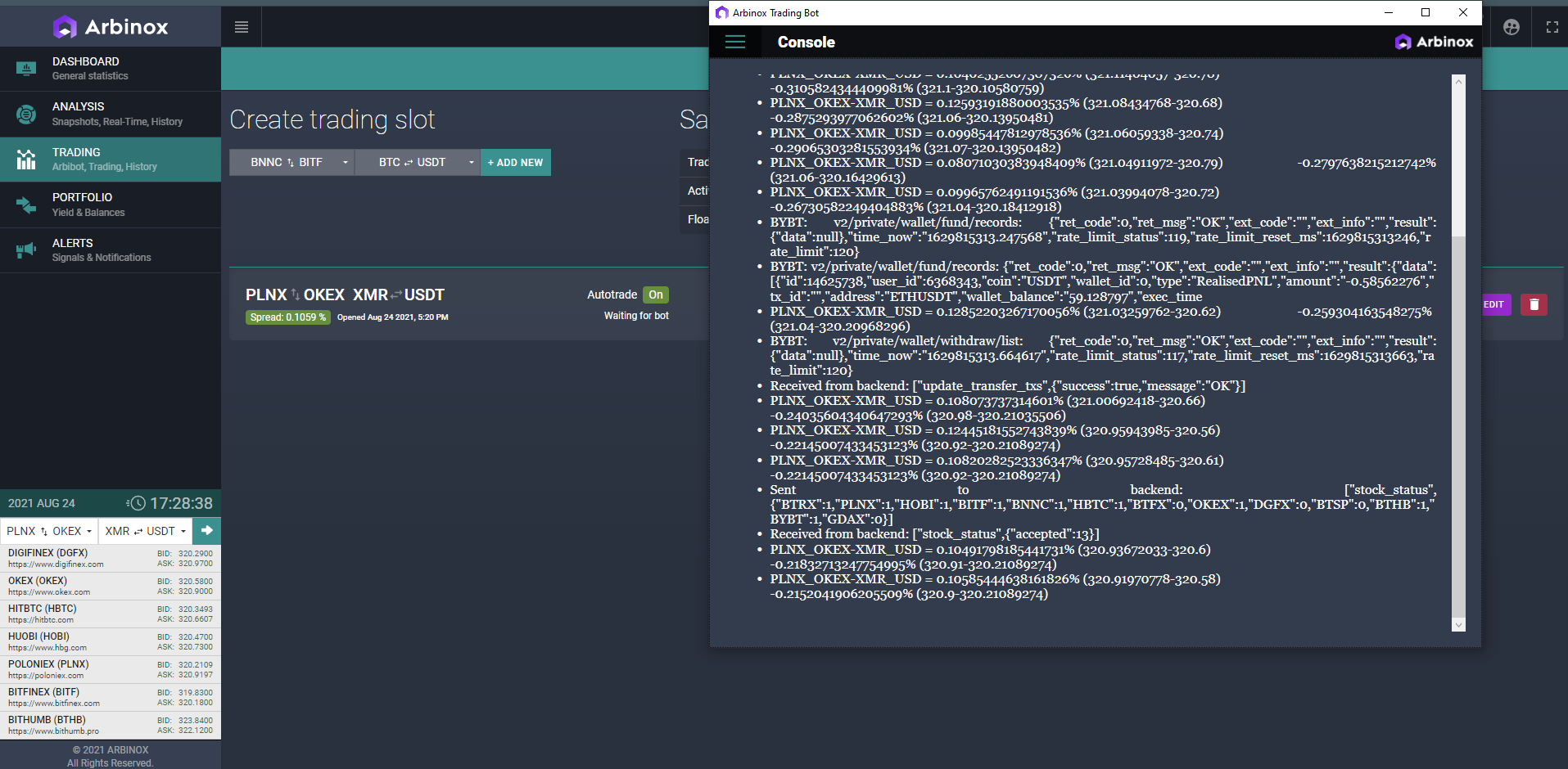 How to work with Arbibot? | Arbinox Help Center